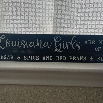 Hometown Decor Distressed Rustic Wood Sign New Orleans Foods Southern ...