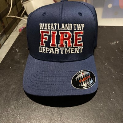 Free Personalization, Custom Fire Department Embroidered Hat, Fire Dept ...