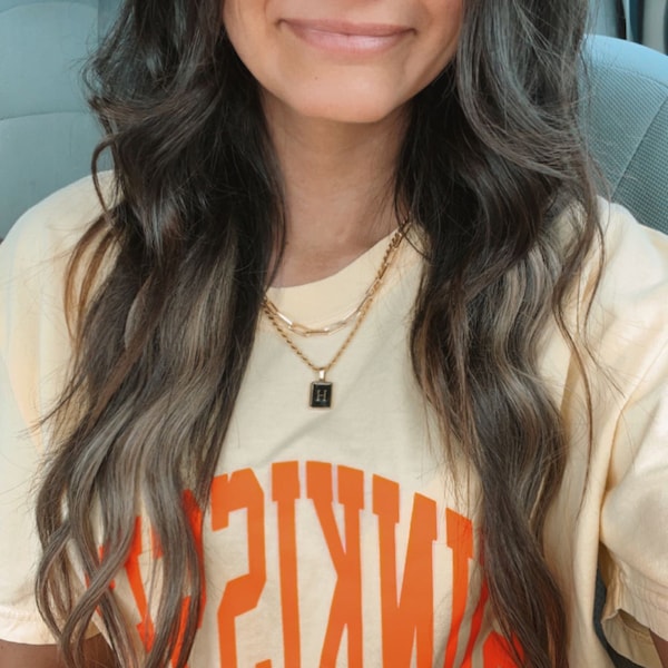Neon Orange Sunkissed Shirt Summer Tees Oversized Tshirt Preppy Shirts ...