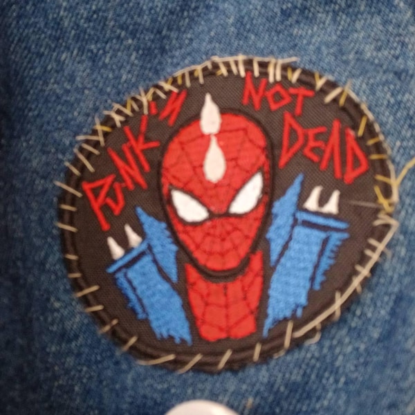Spider-gwen, Gwenom Chest Logo Iron-on Embroidered Patch, Costume, Pins ...
