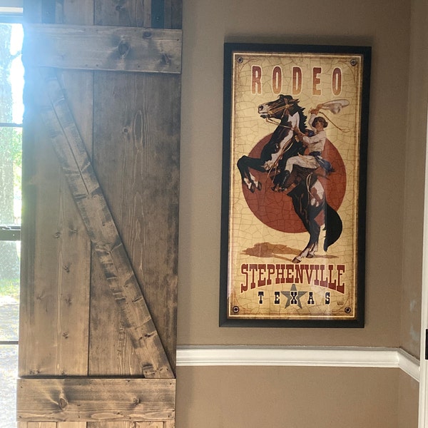 Rodeo Cowgirl Poster Frontier Days Prescott Arizona - Etsy