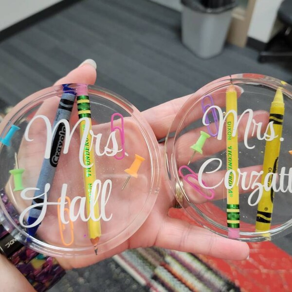 Personalized Teacher Appreciation Coaster, Gift for Teacher, Teacher ...