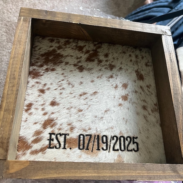 Cowhide Branding Frame, Cowhide Wood Sign, Family Heirloom, Unity ...