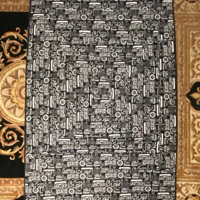 Amazing Grace Black Cotton Fabric Fat Quarter or by the Yard, Crosses ...