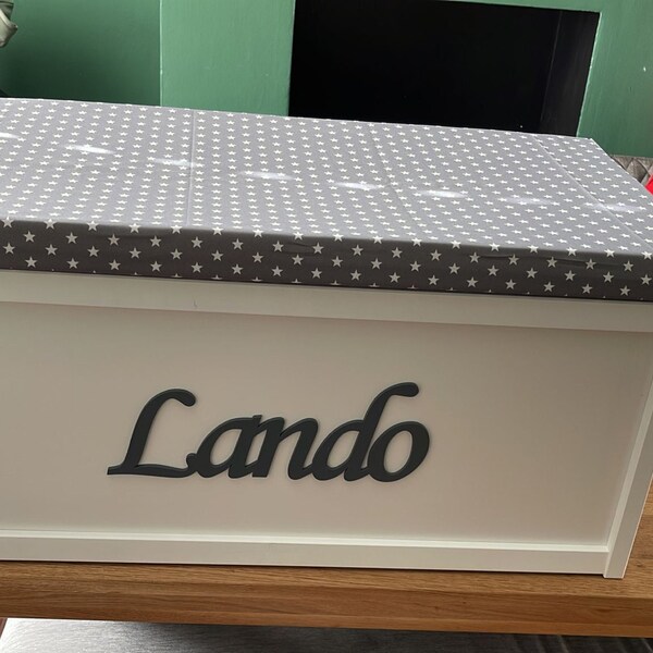 Personalised Toy Box, Custom, Bespoke, Wooden, Toy Box, Large, Toybox ...