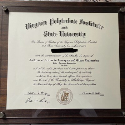 Acrylic Clear Floating Frame Art Photo Modern Diploma Degree Standoff ...