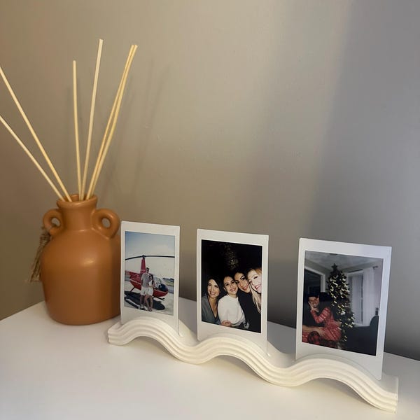 Minimalist Gift Modern Wave Arches Polaroid Memory Keepsake for Family ...