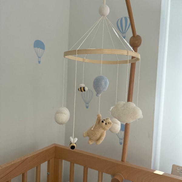 Winnie the Pooh Wool Mobile - Etsy