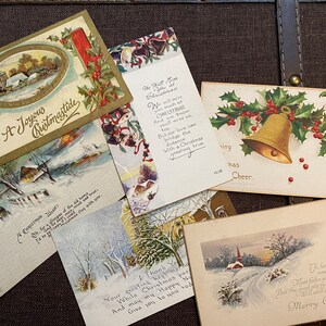 20 Vintage Postcards With Gorgeous Script and Interesting - Etsy