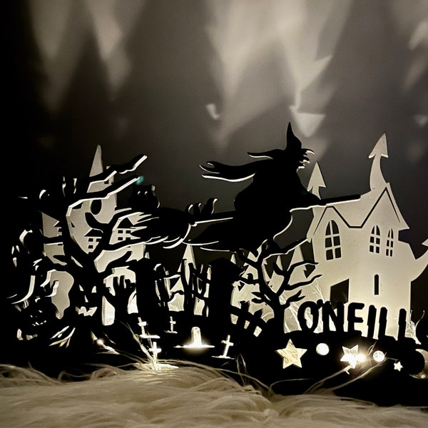Personalized Halloween Candle Box - Halloween Centerpiece - Halloween ...