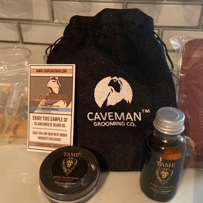 CAVEMAN Beard Care Gift Set Two Pack Beard Oil Conditioner and Beard ...