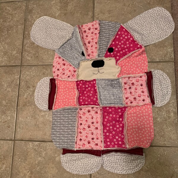 PDF Pattern for Puppy Shaped Rag Quilt-baby Quilt. - Etsy