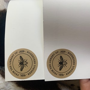 Personalized Book Plate Stickers Custom for the Library of - Etsy