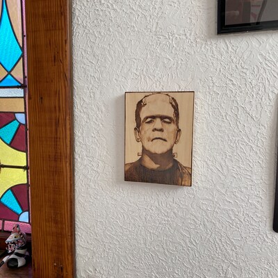 Hand Burned Highland Cow Wood Burning on Basswood With Bark. Pyrography ...