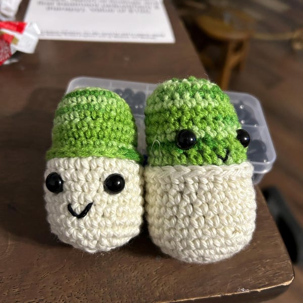 Amigurumi Pills Crochet Pattern, 4 Pill Sizes in 1 Crochet Pattern ...