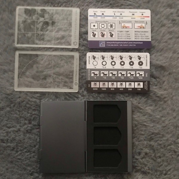 Dslr/mirrorless Photography "cheat Sheet" Credit Card Size Photo ...