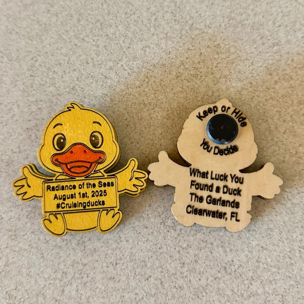 Personalized Cruising Duck Magnet: Cruise Keepsake - Etsy