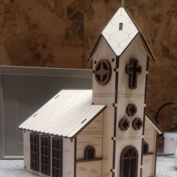 Church - Laser Files - Building Modelling - Custom Files for Laser ...