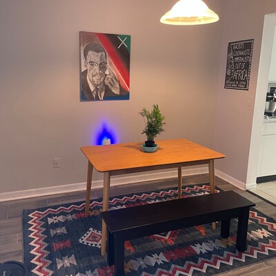 Tavern Farmhouse Bench, Rustic Solid Wood Bench / Stained All Black ...