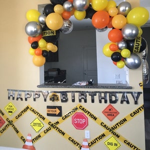 Construction Balloon Garland Kit Construction Balloon Arch - Etsy