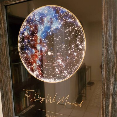 Night Sky Print Night Sky Map Printable Engagement Gift Night Sky ...