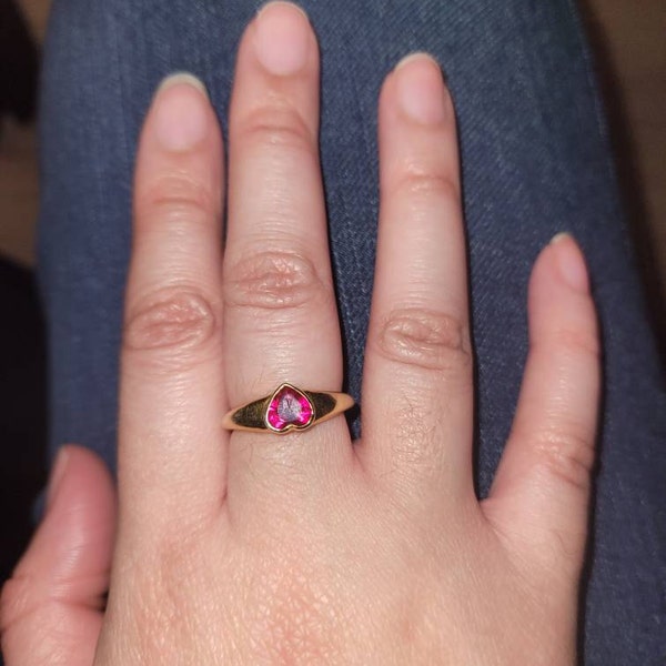 Beautiful Ruby Ring - 925 Sterling Silver Ring - Charm Ruby Ring ...