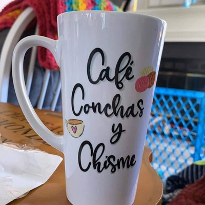 Chismosa Coffee Mug Café Conchas Y Chisme Coffee Mug - Etsy