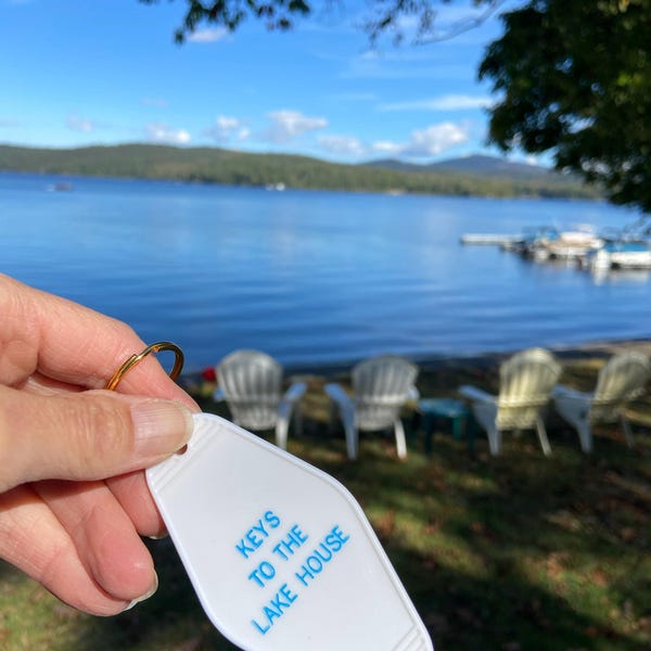 Keys to the Lake House Keychain - Etsy