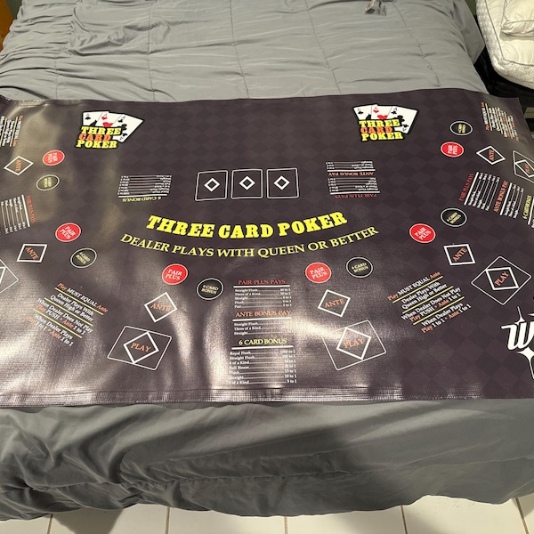 Wonaway Casino Super Top 3 Blackjack Table Layout, Professional Gaming ...