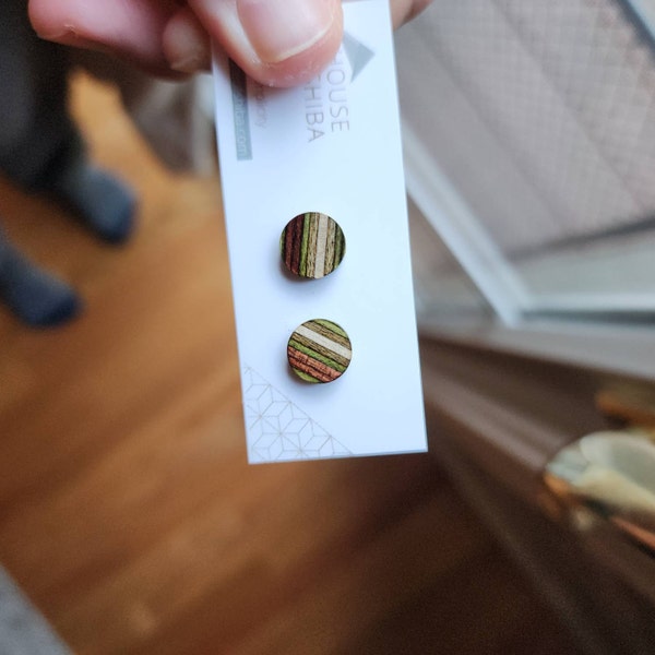 Red Studs, Matte Red Earrings, Unisex Earrings, Matte Red Studs, Red ...