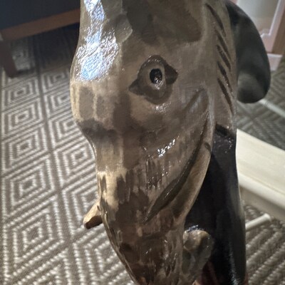 Phoenix Cane Walking Stick Wooden Carved Hand Head Walking Cane Old ...