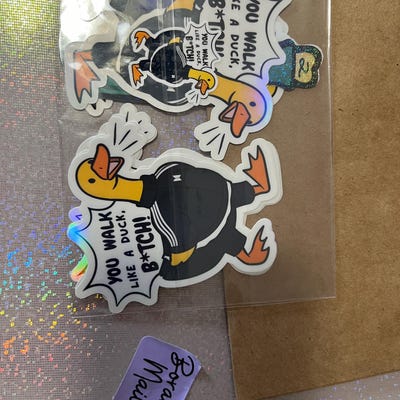 RM Rpwp Sticker, You Walk Like a Duck Btch, Groin Vinyl Stickers ...