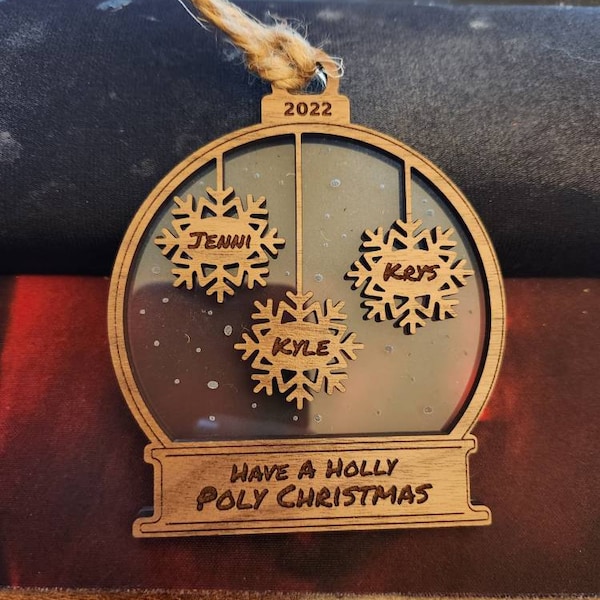 Personalized Polyamory Ornament - Have a Holly Poly Christmas 2025 - Etsy