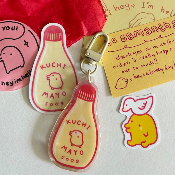 Kuchipatchi Mayo Holographic Vinyl Sticker - Tamagotchi Sticker - Cute ...
