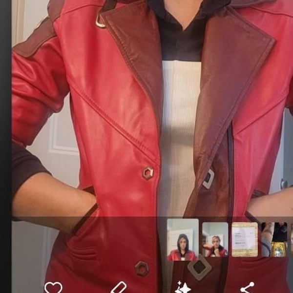 Yellow Techwear Leather Jacket, Sheepskin Futuristic Sci-fi Style ...