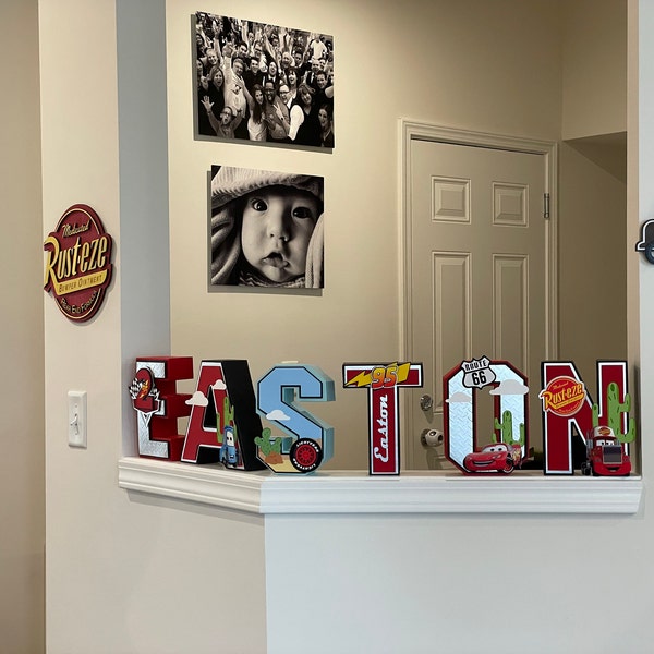 Route 66 3D Letters/numbers (customize) 7" Cardstock Letters - Etsy