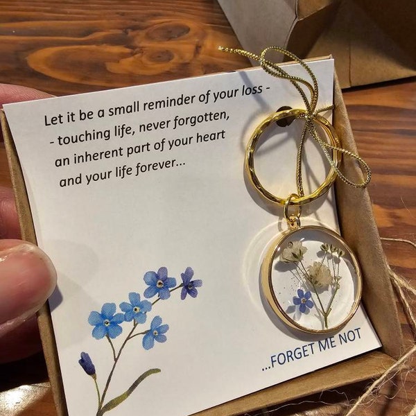 Personalized Resin Bookmark. Forget-me-not Flowers. Graduation Gifts ...