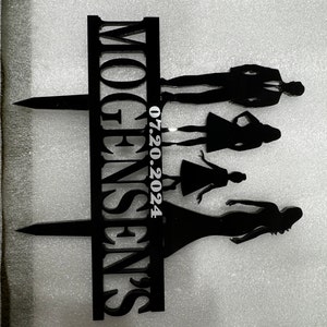 Pontoon Boat Cake Topper, Wedding Cake Topper, Cake Topper Weth Date ...