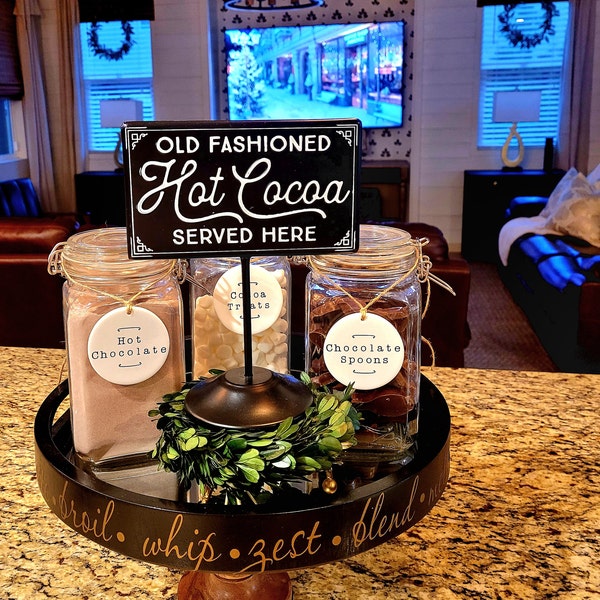 Personalized Farmhouse Style Kitchen Labels to Organize Mason Jars ...