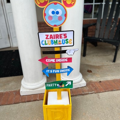 Personalized Customized Mickey Mouse Clubhouse Party Sign Digital ...