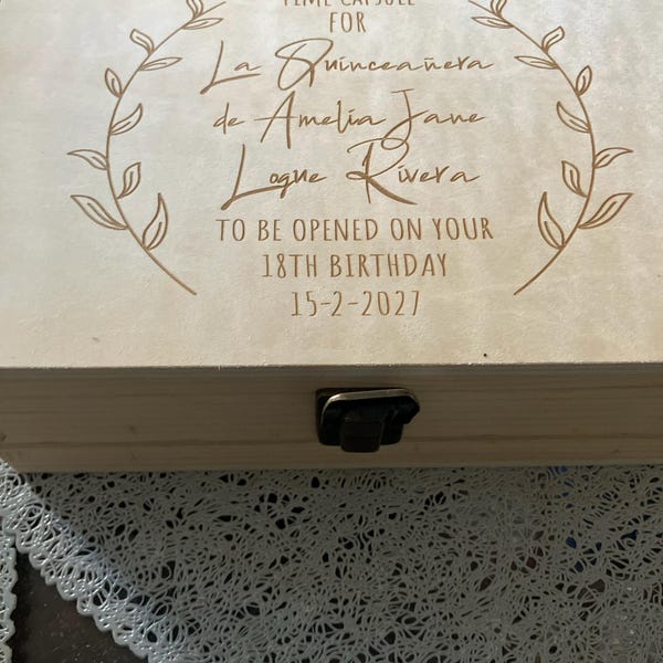 Forever Together: Personalized Engraved Wooden Wedding Memory Box ...