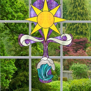 Dagger Knive Stained Glass Pattern Digital Download | Etsy