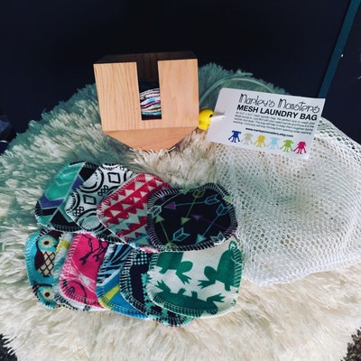 Facial Rounds Container: Natural Wood Container for Facial Rounds Made ...