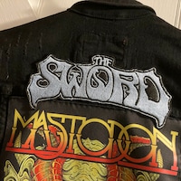 Double Flame Bottom Top Rocker, Embroidered Patch, Custom Embroidered ...