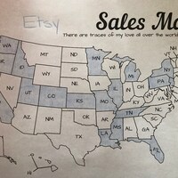 Sales Map Tracker - Printable United States Etsy Sales Map, Goal Map ...