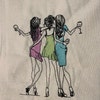 Girls Embroidery Design Girlfriends and Party Motif Pattern - Etsy Canada