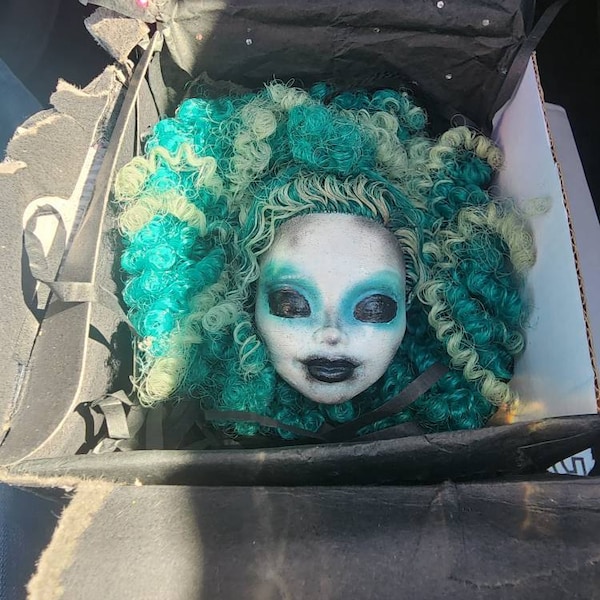 Spooky Head, Doll Head, Goth Doll, Creepy Doll - Etsy