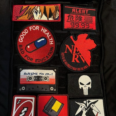 Set of All Team Fortress Patches / Blu Team and Red Team Sew-on Patches ...
