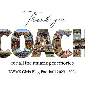 Coach Collage Frame, Custom Gift for Coach, Personalized Collage Gift ...