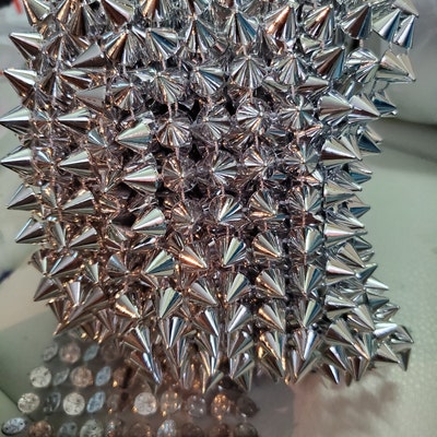 Spike Mesh Roll Trim 5 Yard Silver or Gold or Black or Red Color Roll ...